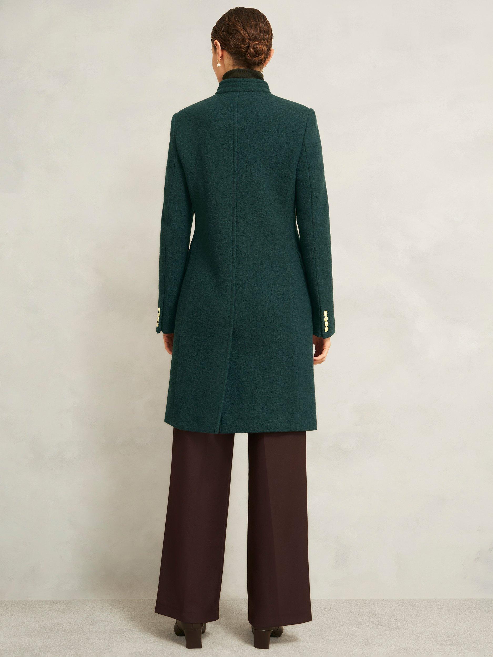 Hobbs Wilma Pure Wool Coat, Ponderosa Green