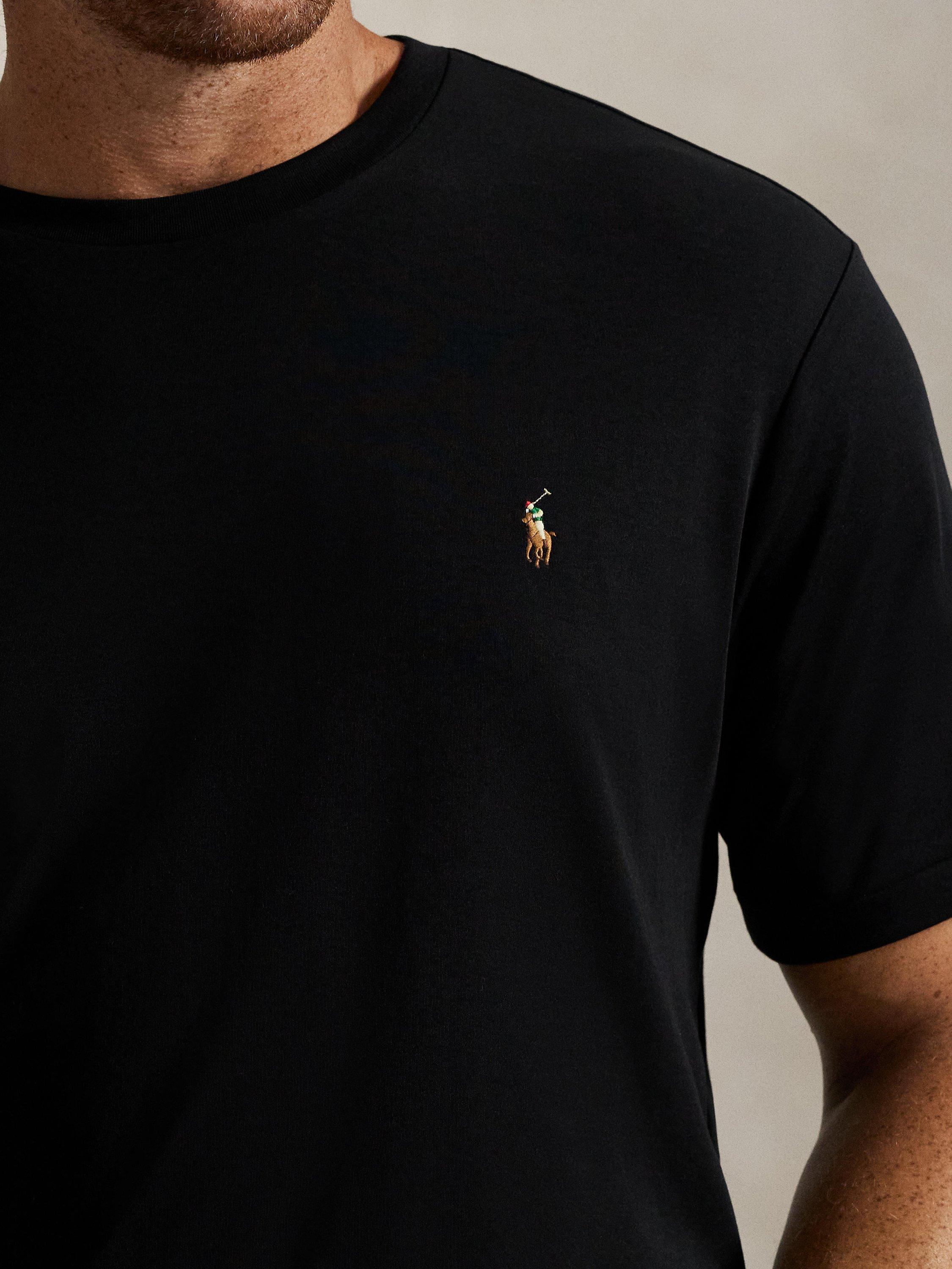 Polo Ralph Lauren Cotton Custom Slim Fit Short Sleeve T-Shirt, Polo Black