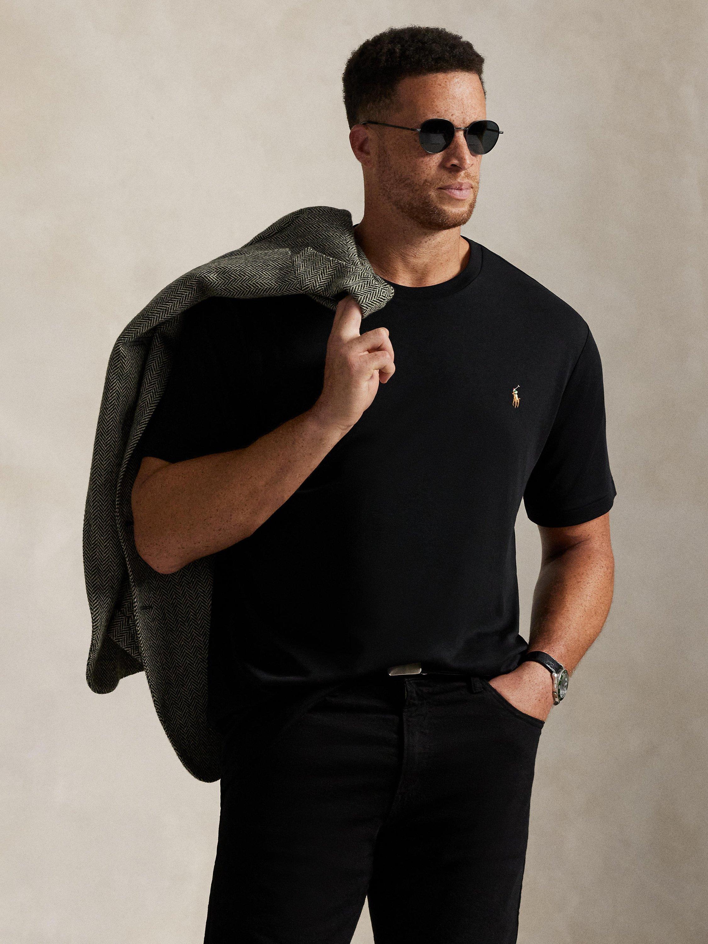 Polo Ralph Lauren Cotton Custom Slim Fit Short Sleeve T-Shirt, Polo Black