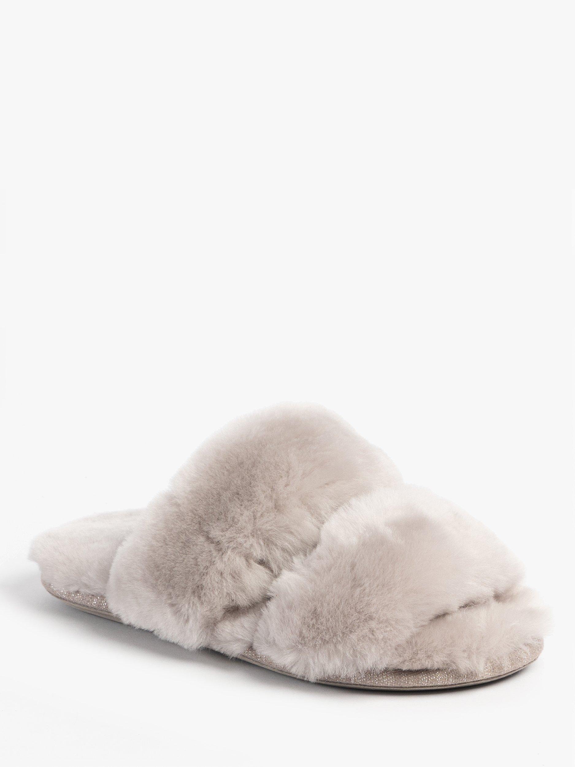 Just Sheepskin Women's Poppy Sheepskin Slider Slippers, Dove