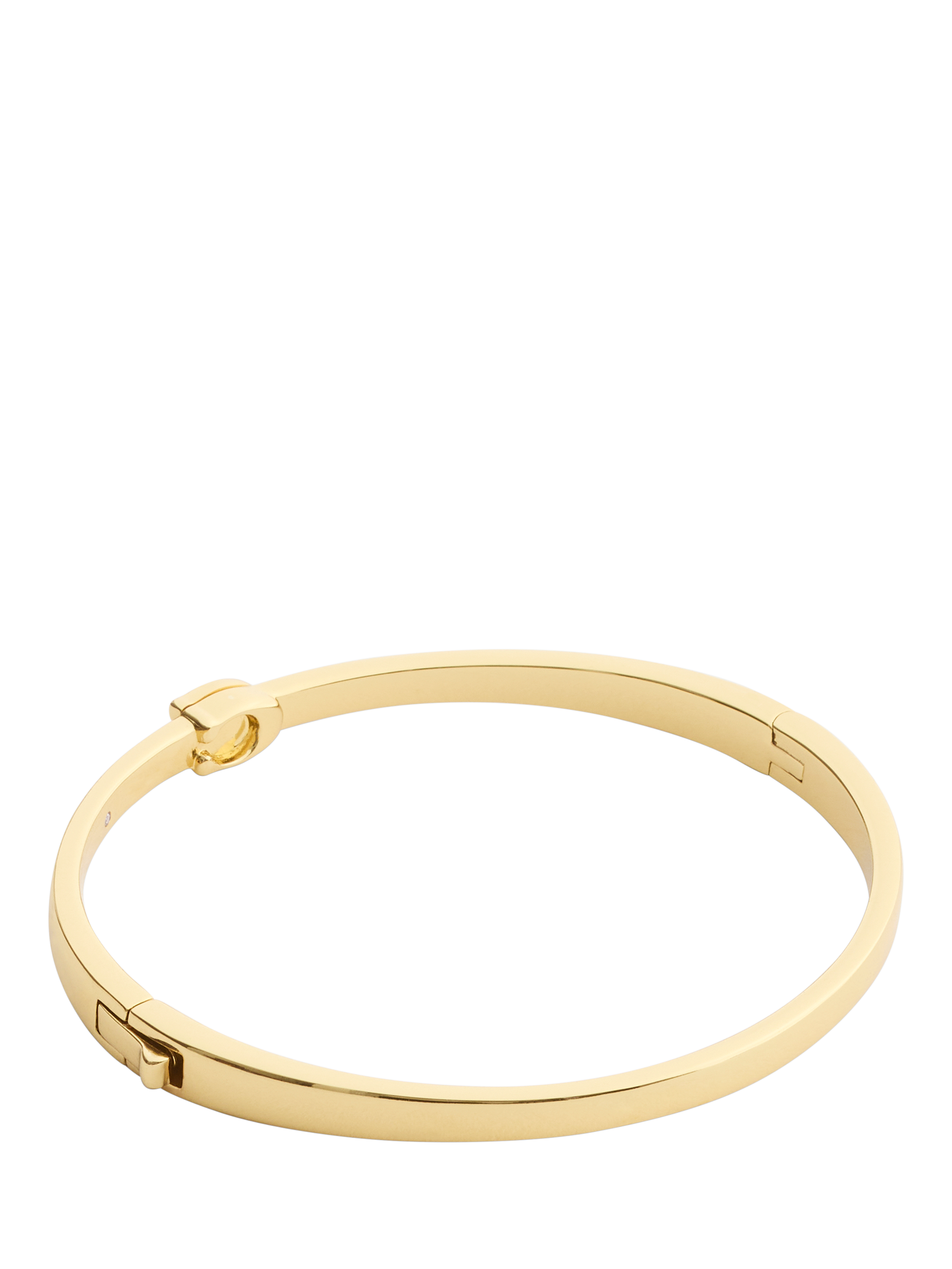 Coach Minimal Hinged Bangle, Gold
