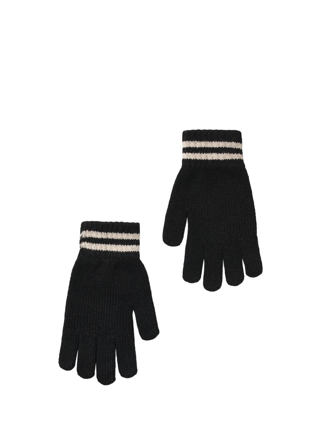 Small Stuff Kids' Knitted Beanie Hat and Gloves Set, Black
