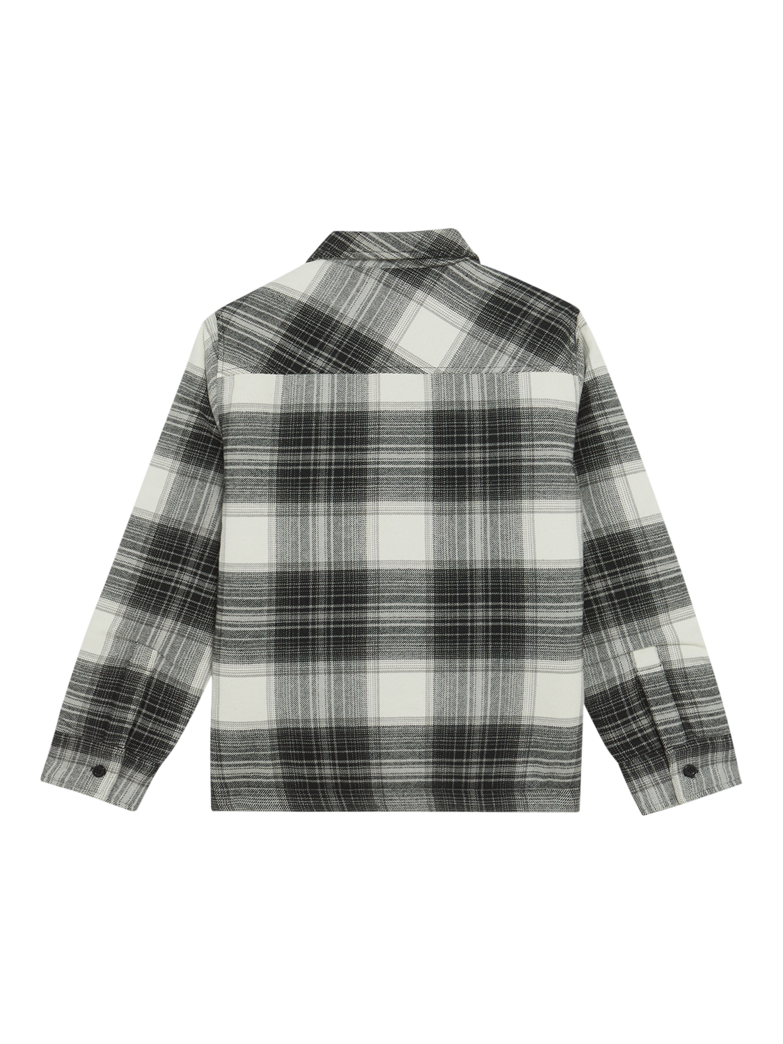 Lyle & Scott Kids' Brushed Long Sleeved Check Shirt, Jet Black