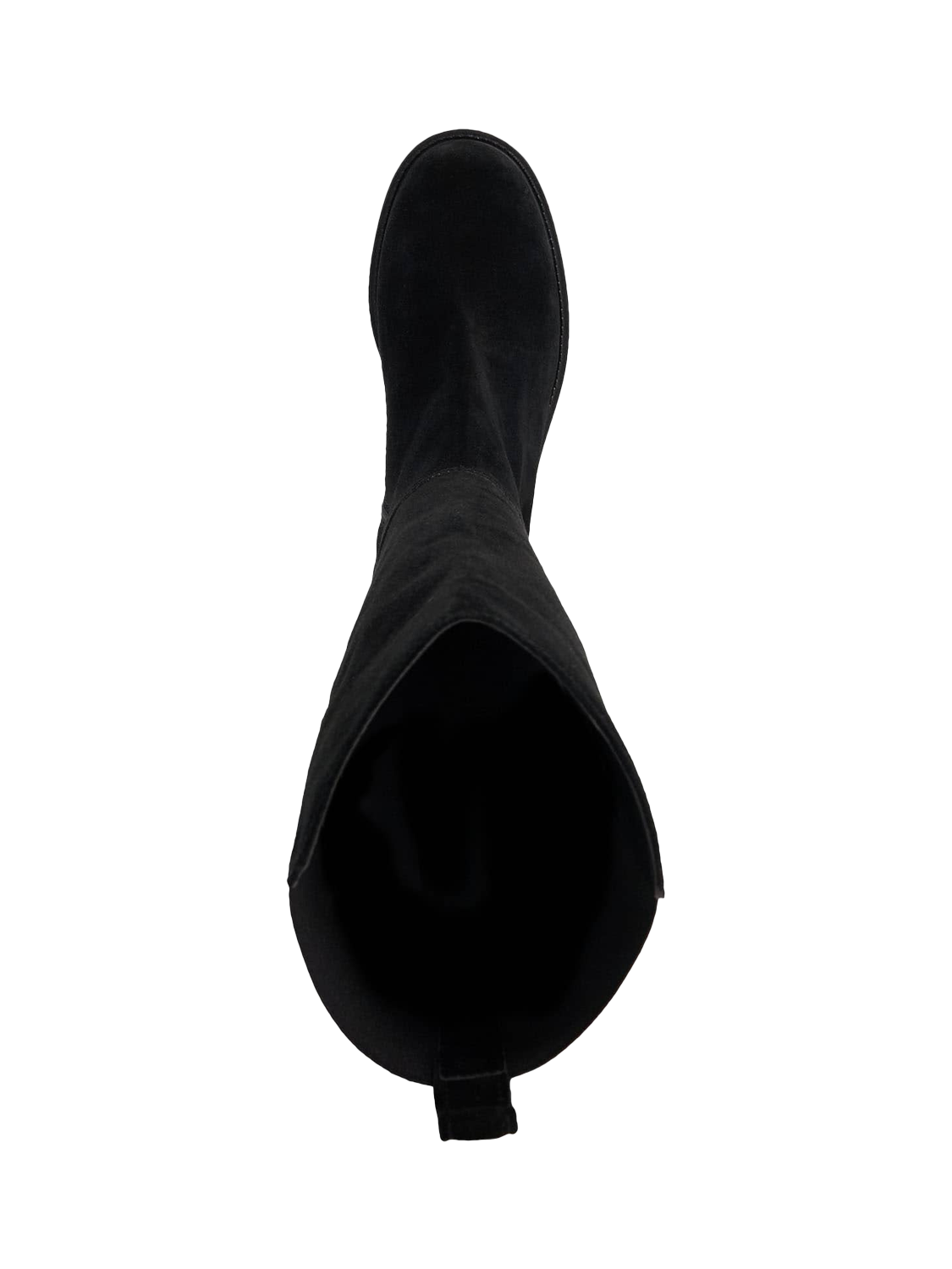 Dune London Tallo Suede 50/50 Knee Boots, Black