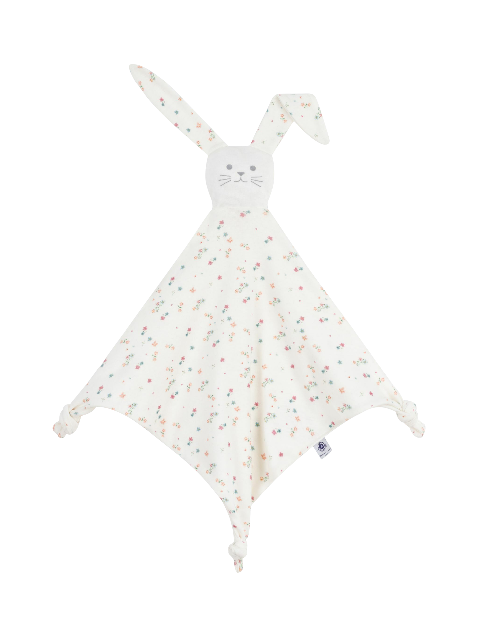 Petit Bateau Baby Pure Cotton Floral Bunny Comforter