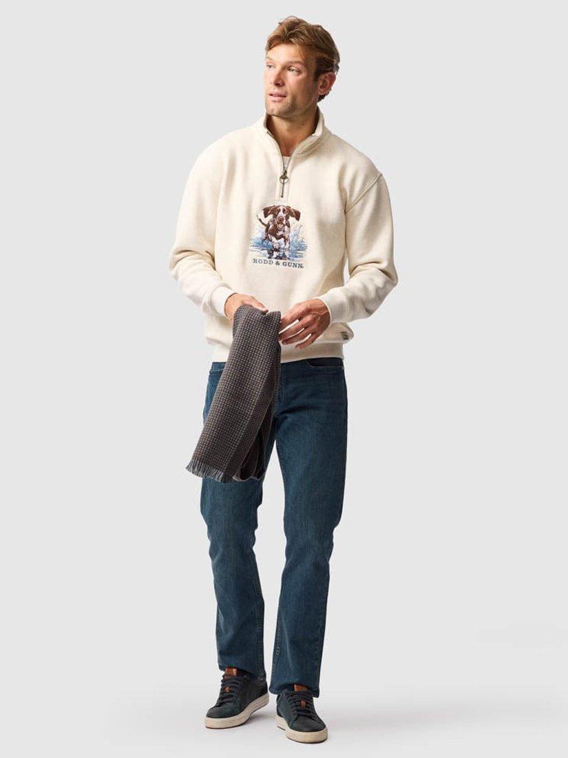 Rodd & Gunn Gunner Cotton Blend Quarter Zip Track Sweater