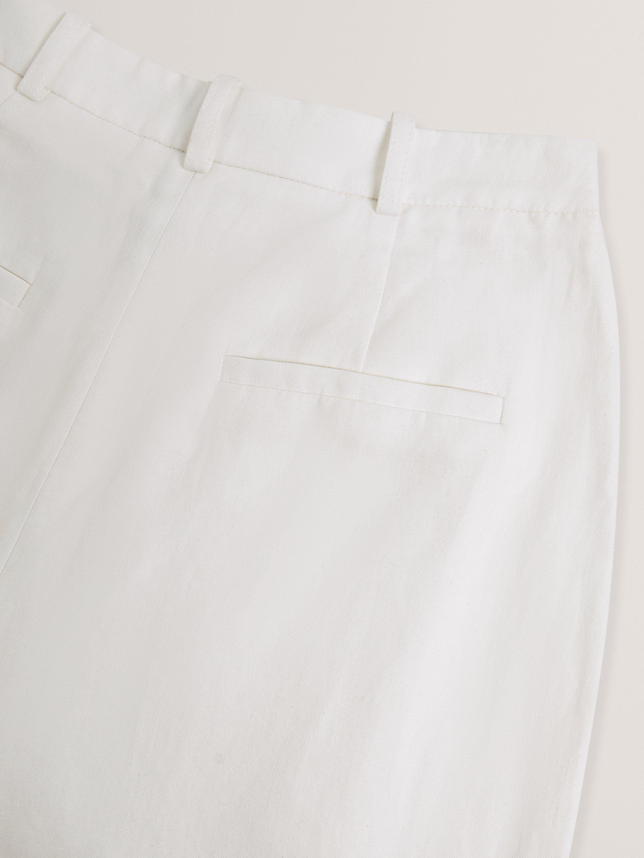 Ted Baker Musub High Rise Linen Blend Trousers, White