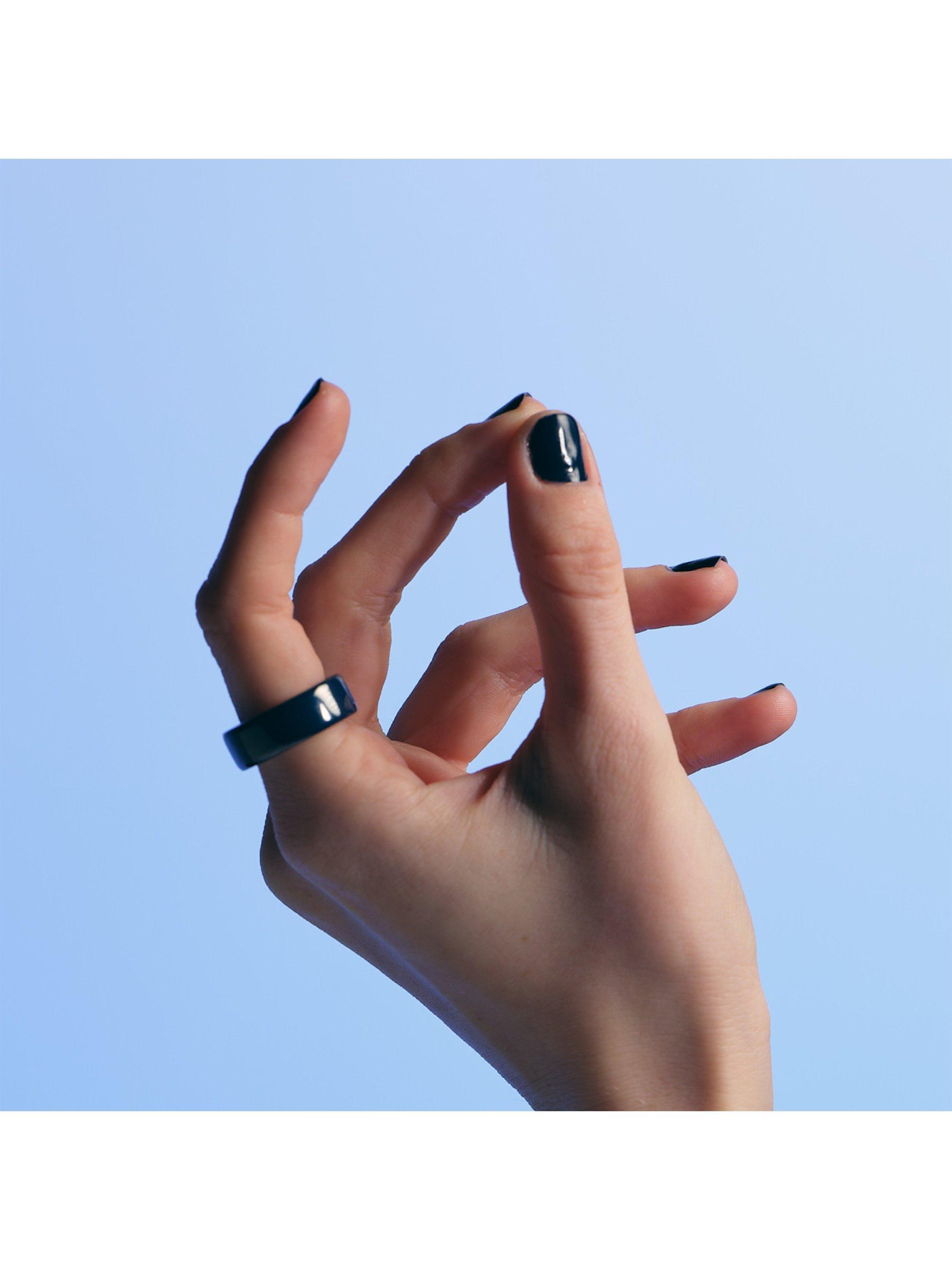 Oura Ring 4 Ceramic Health & Fitness Tracker Smart Ring, Midnight