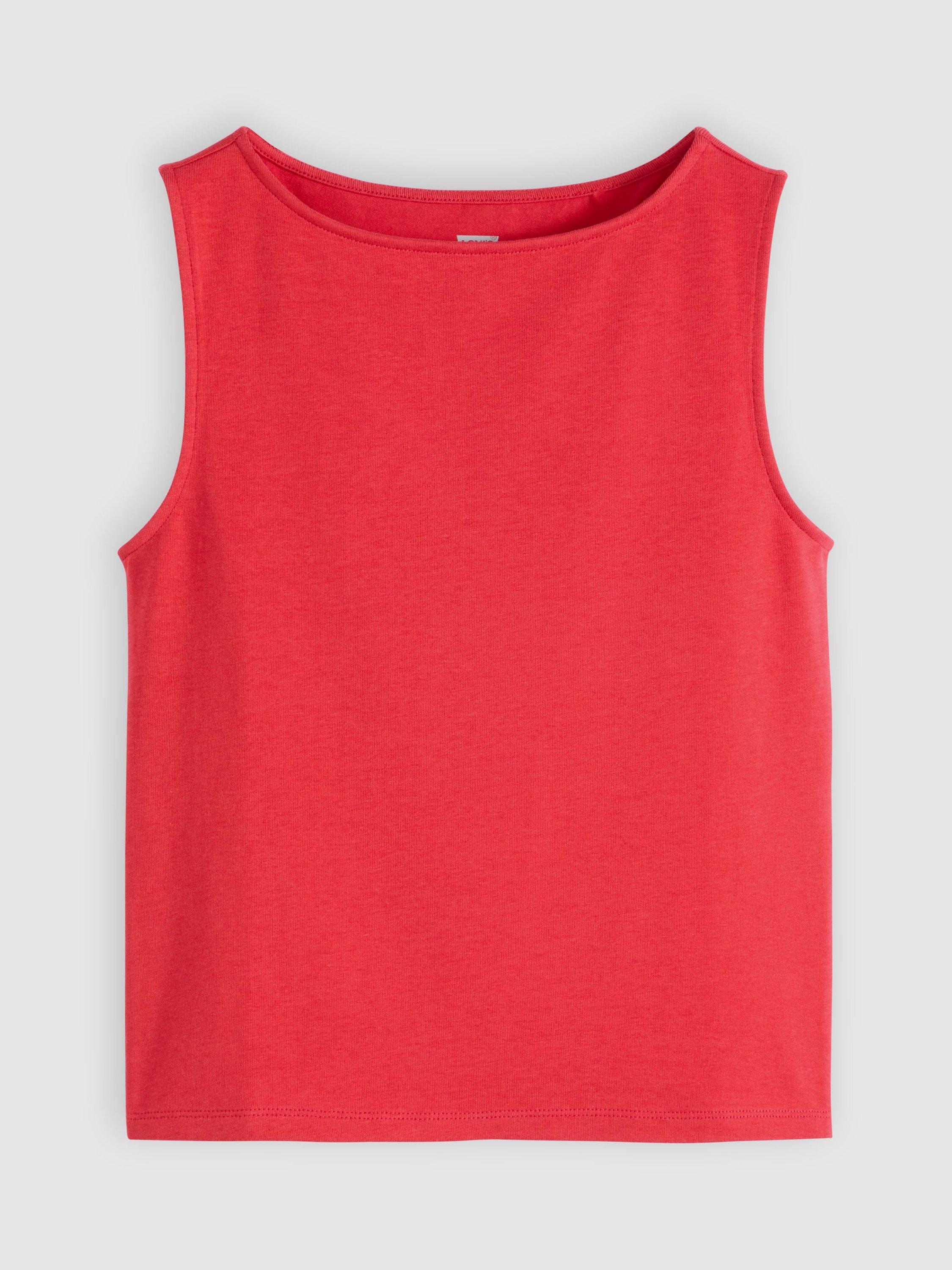 Levi's Blair Boat Neck Sleeveless Top, Urban Red