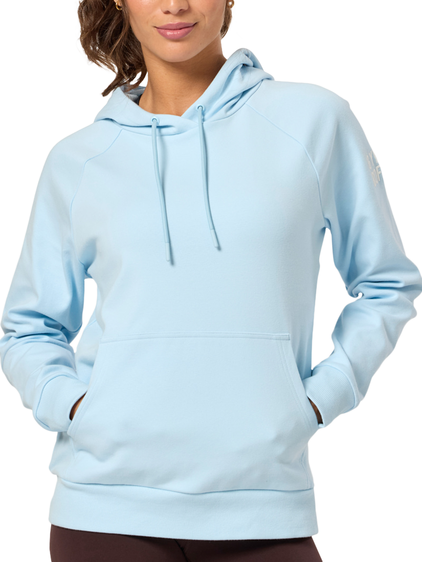 Gym+Coffee Women's Chill Hoodie, Baby Blue