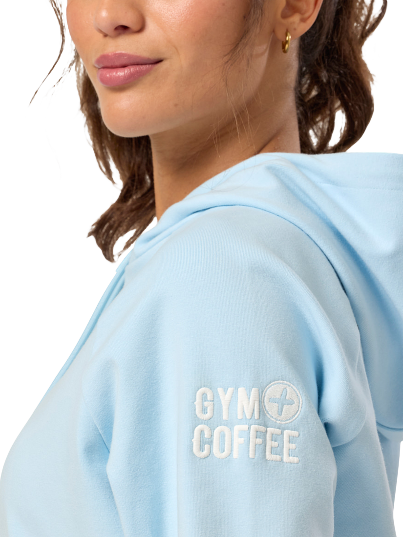 Gym+Coffee Women's Chill Hoodie, Baby Blue