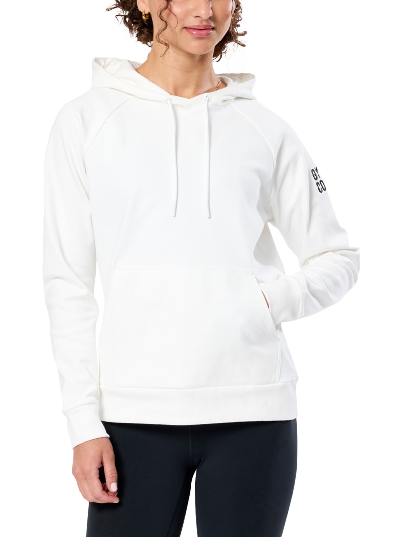 Gym+Coffee Women's Chill Hoodie, Ultra White
