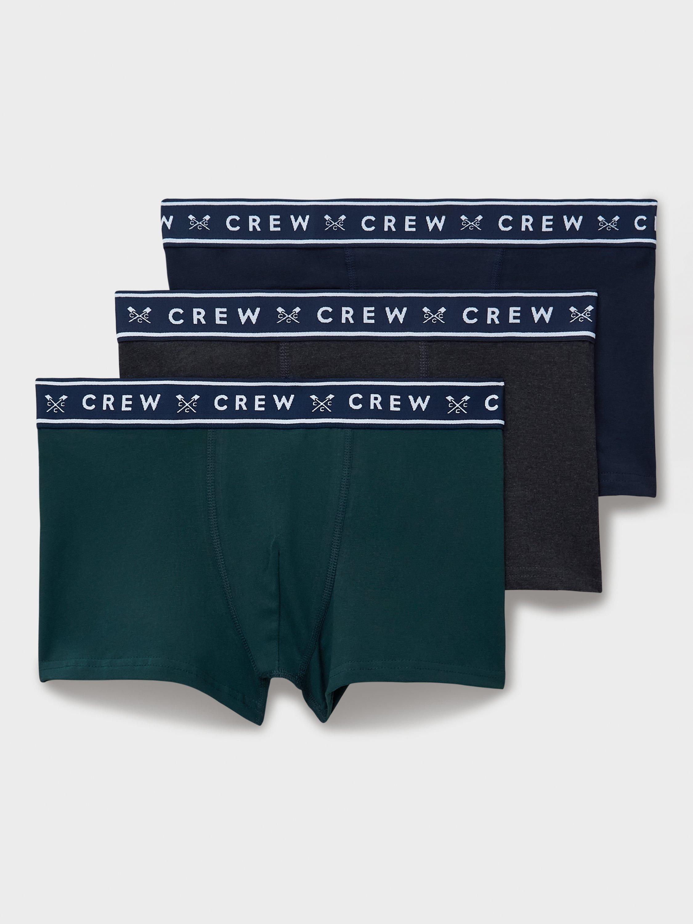 Crew Clothing Jersey Boxer Briefs, Pack of 3, Multi