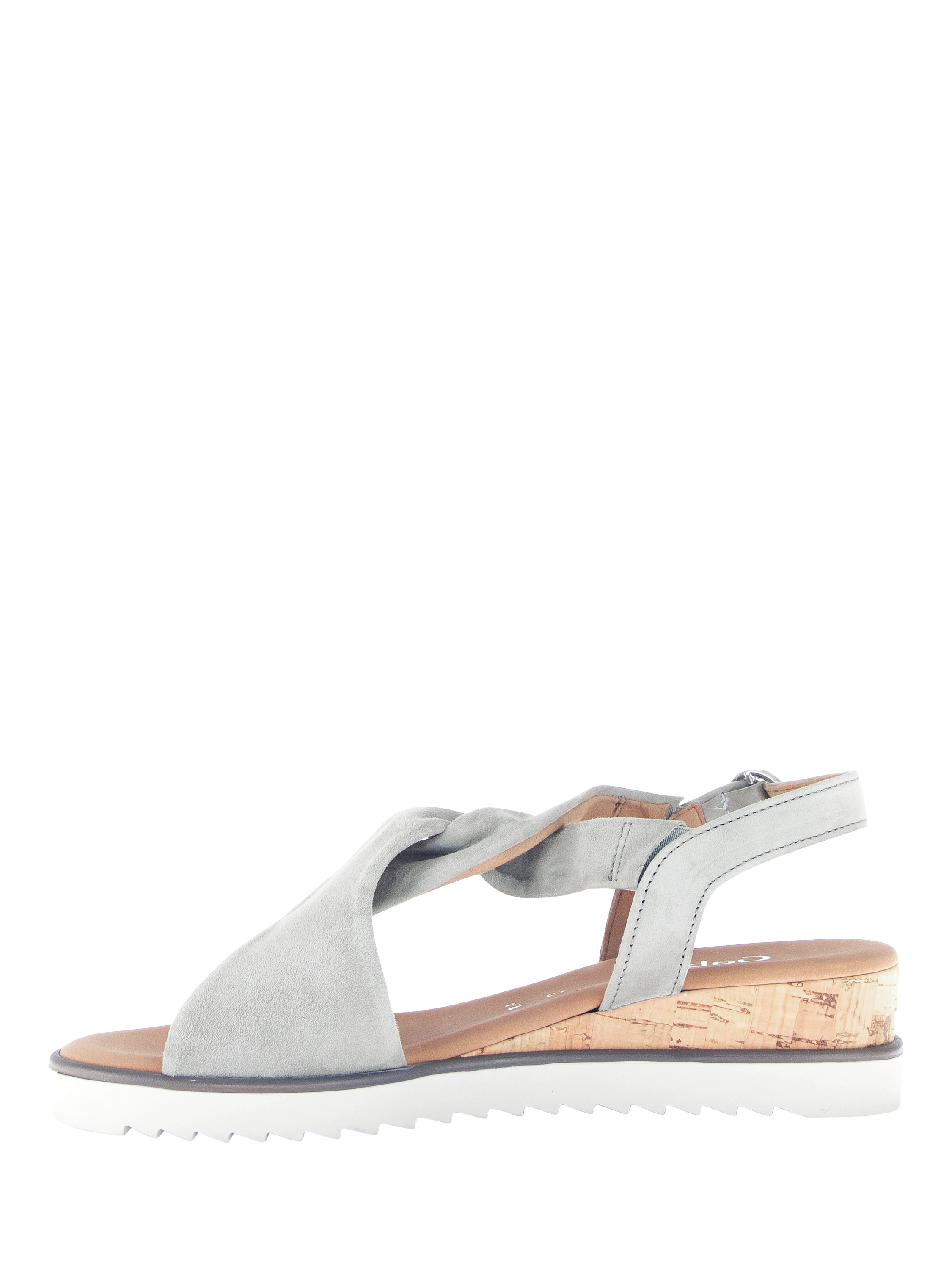 Gabor Rich Wide Fit Twist Suede Sandals, Sage