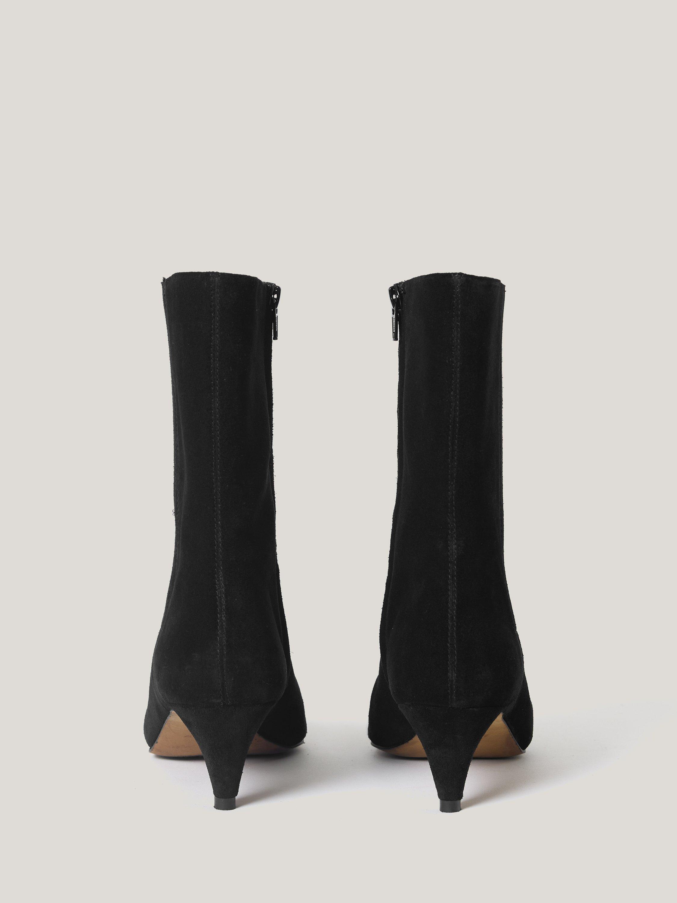 Jigsaw Valerie Suede Kitten Heel Ankle Boots, Black