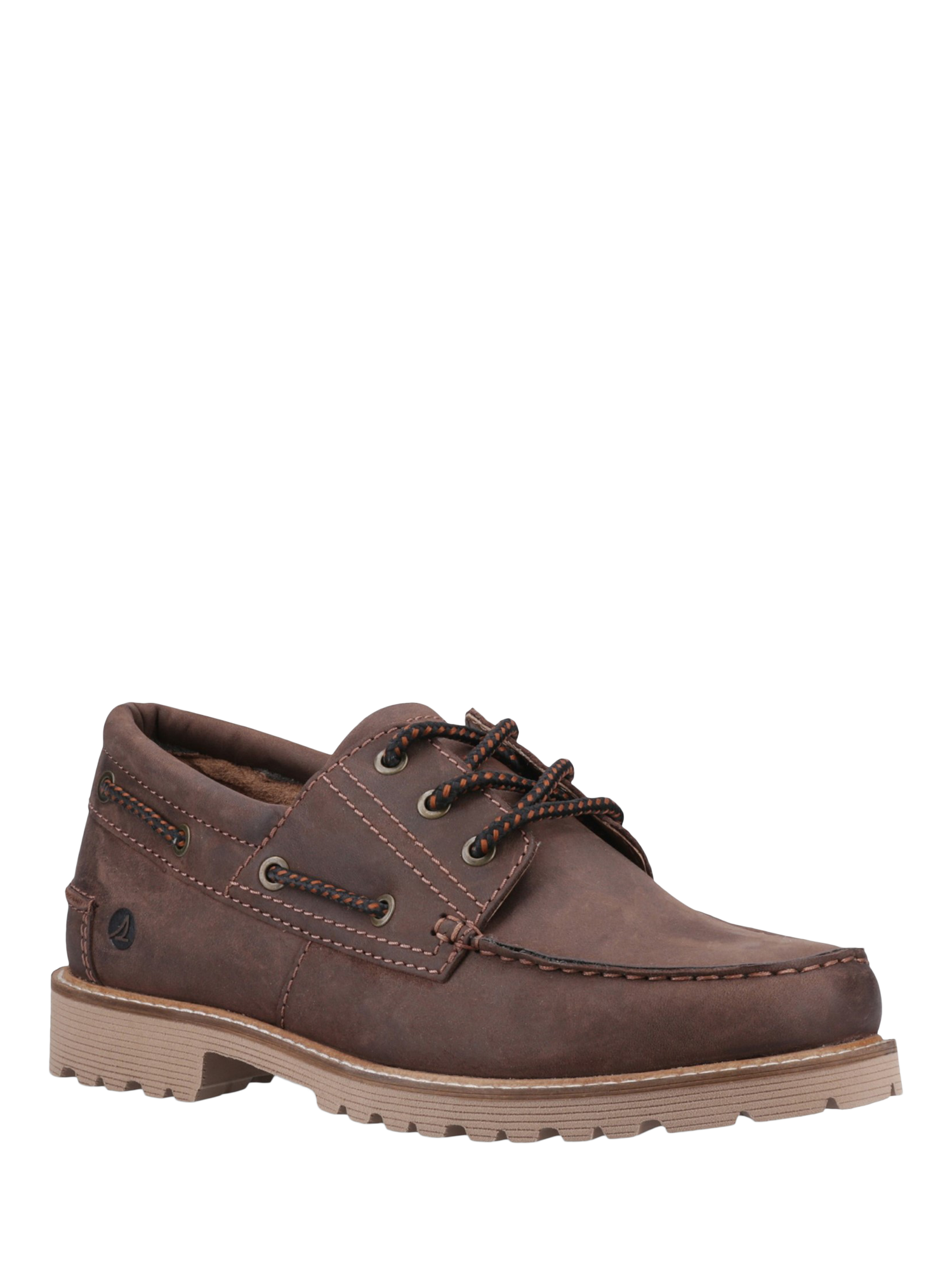 Sperry Houston Leather Lace-Up Boat Shoes, Brown