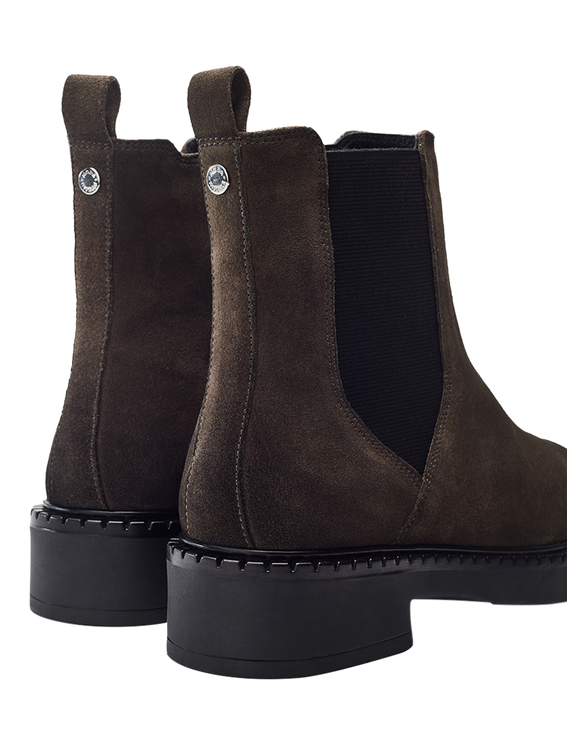 Moda in Pelle Opala Suede Chelsea Boots, Taupe