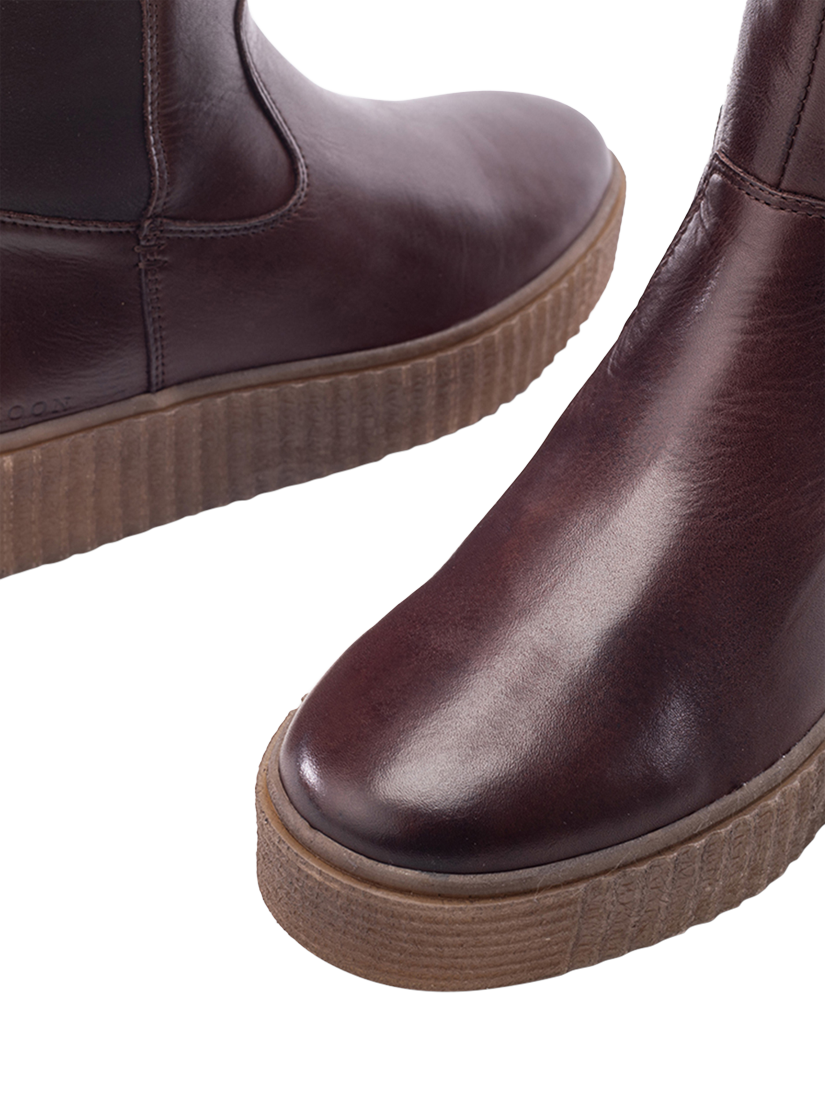 Moda in Pelle Shoon Indi Leather Knee High Boots, Dark Brown