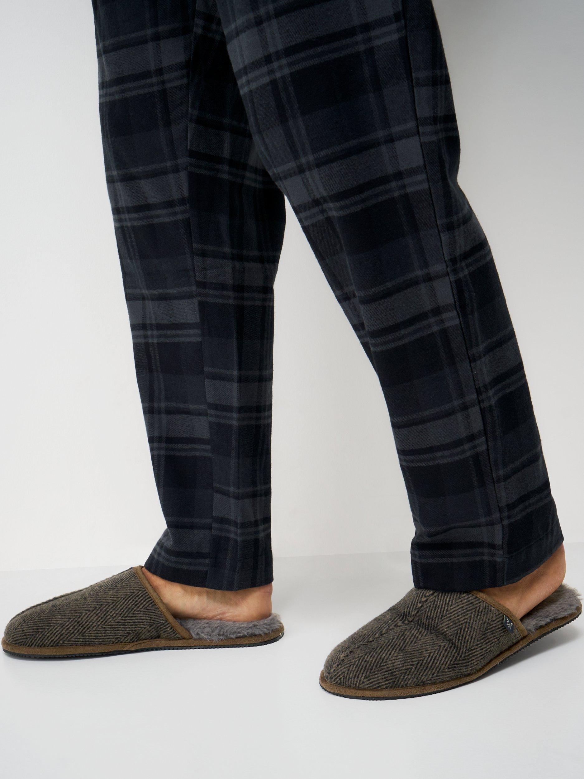 Crew Clothing Herringbone Mule Slippers, Natural