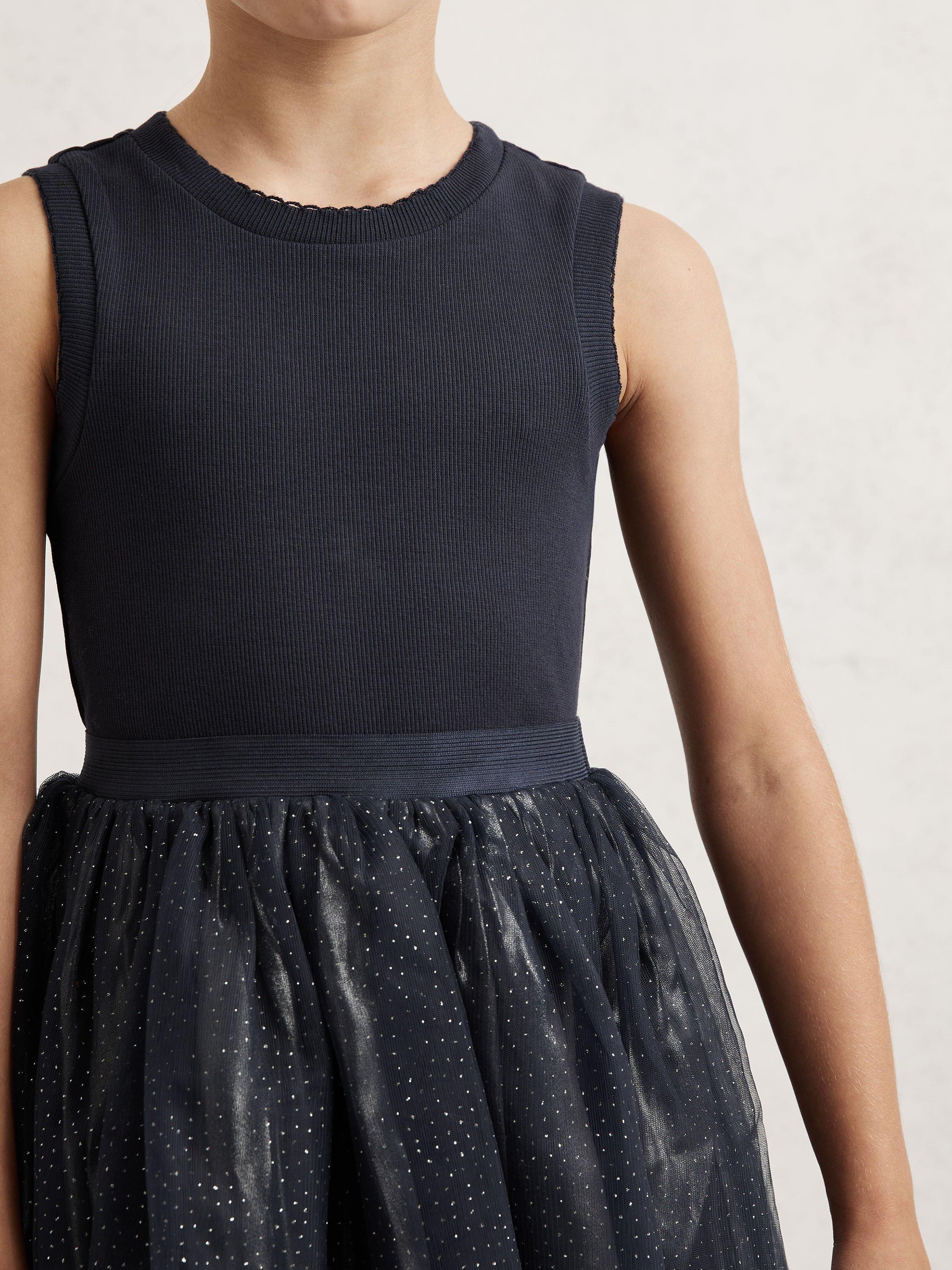 Reiss Kids' Dahlia Dress, Navy