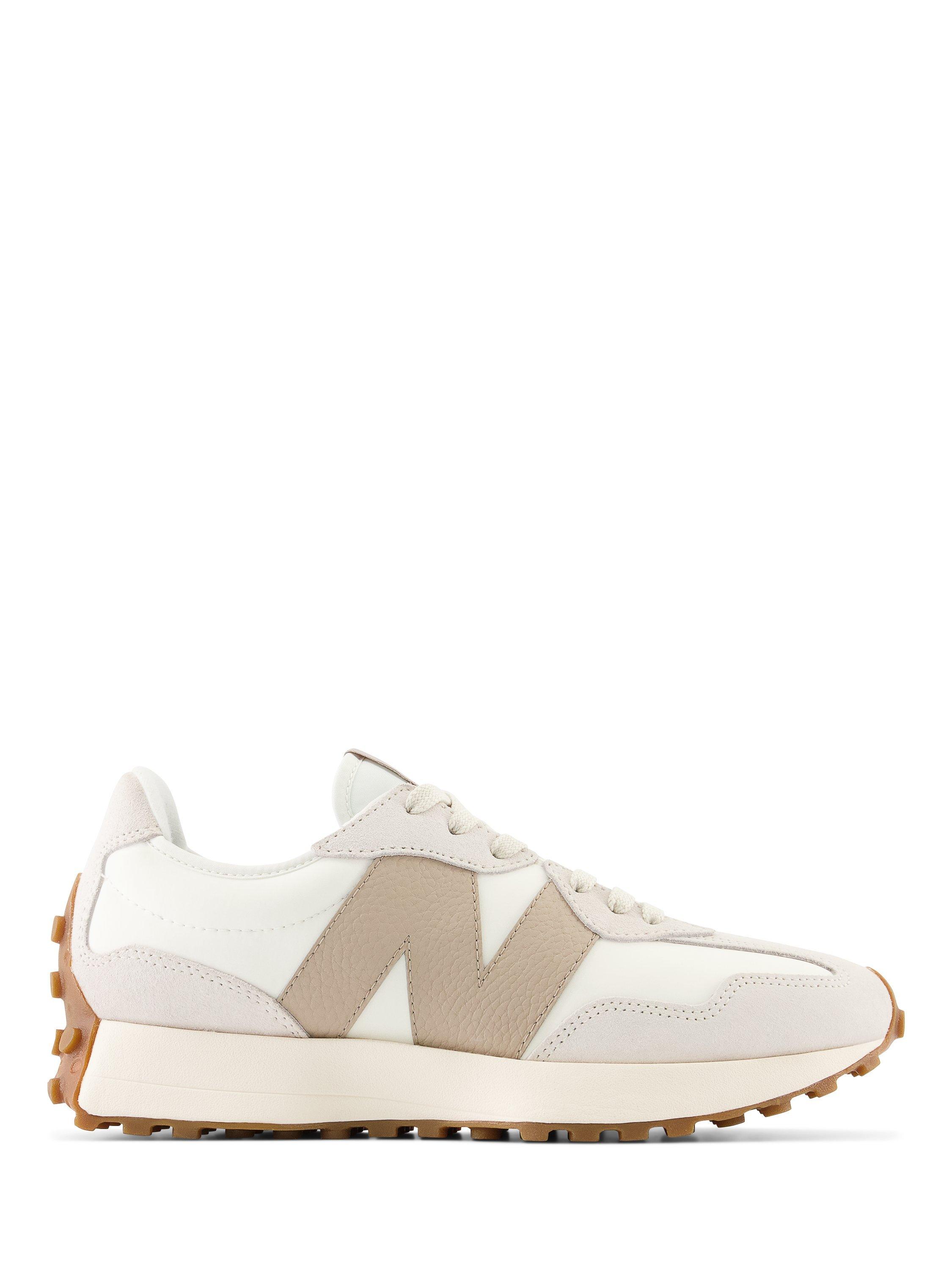 New Balance 327 Retro Running Trainers, Moonbeam/Driftwood
