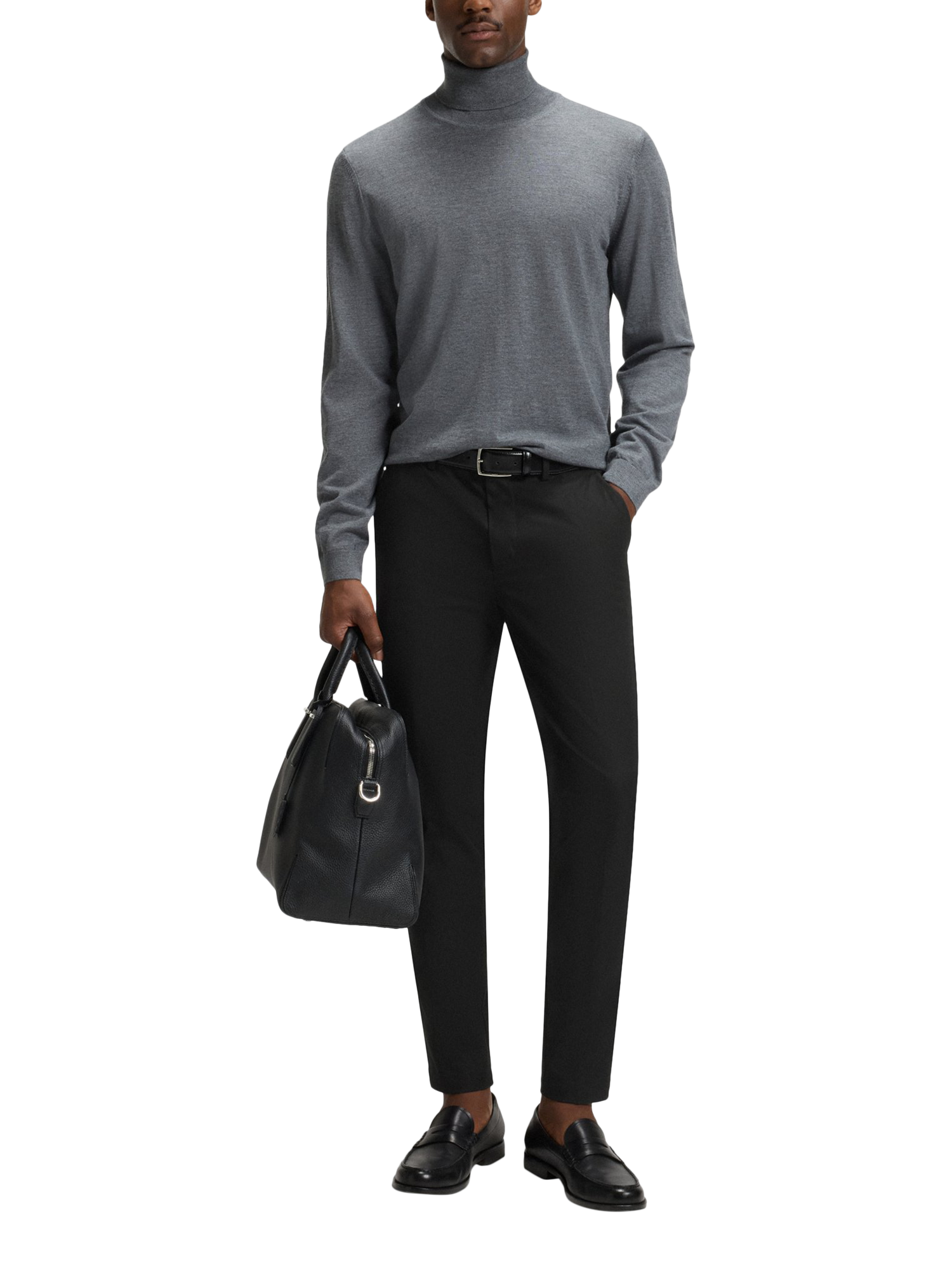 HUGO BOSS BOSS Kaiton Slim Fit Cotton Blend Chinos, Black