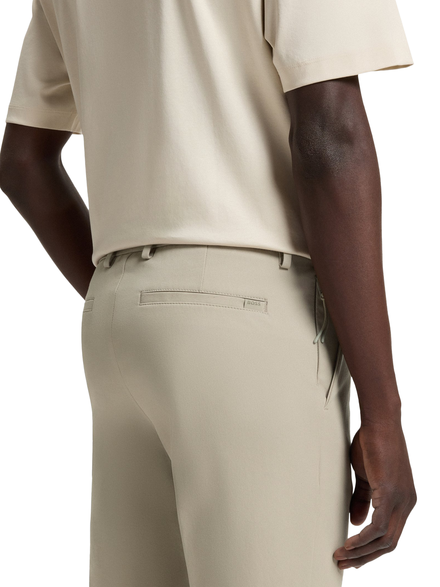 HUGO BOSS BOSS Kaiton Slim Fit Cotton Blend Chinos, Open Beige