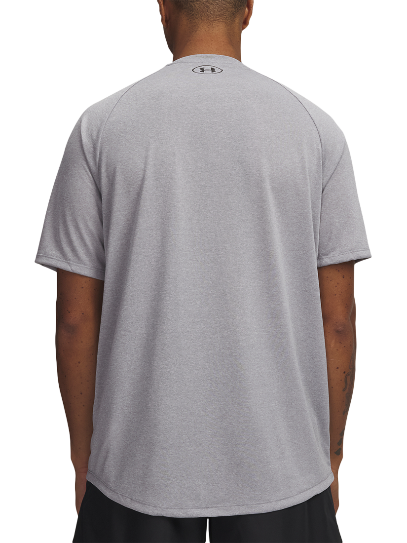 Under Armour Men's Regular Fit Tech Fabric Logo T-Shirt, Steel Light ...