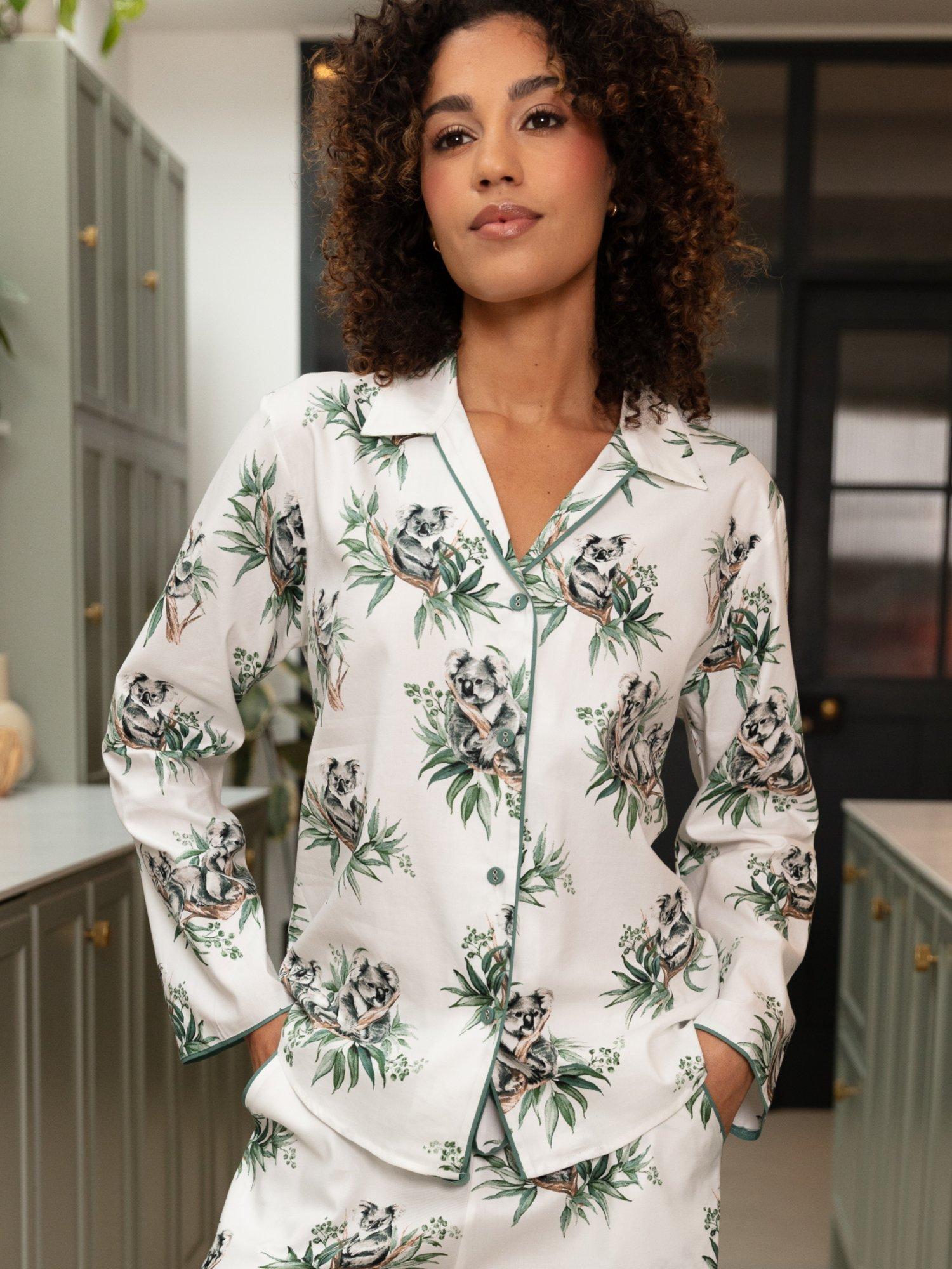 Cyberjammies Kallie Koala Print Pyjama Shirt, Multi