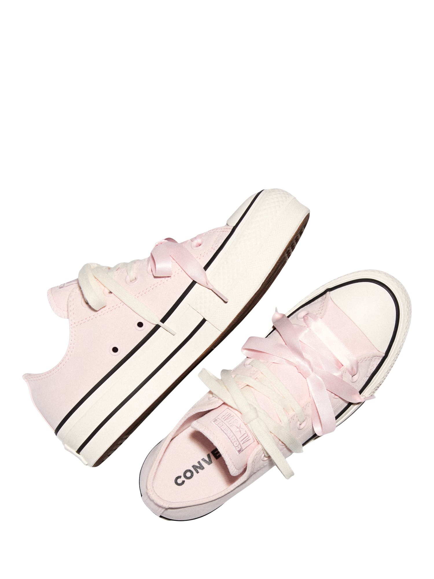 Converse Chuck Taylor All Star Lift Pretty Platform Trainers, Pink/Egret