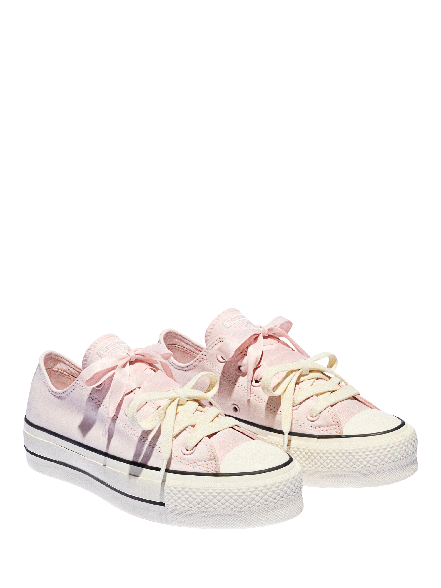 Converse Chuck Taylor All Star Lift Pretty Platform Trainers, Pink/Egret
