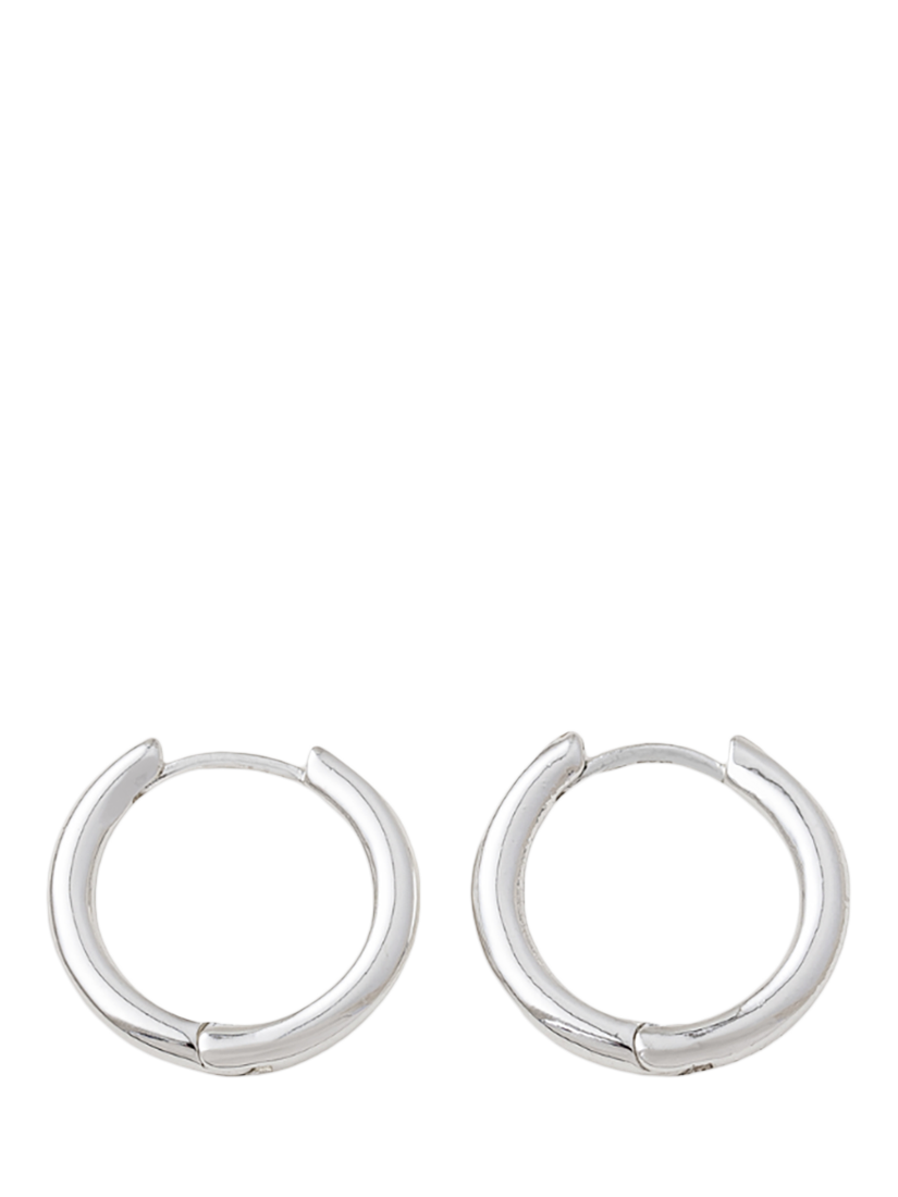 frkl. Hero Charm Midi Hoop Earrings, Silver