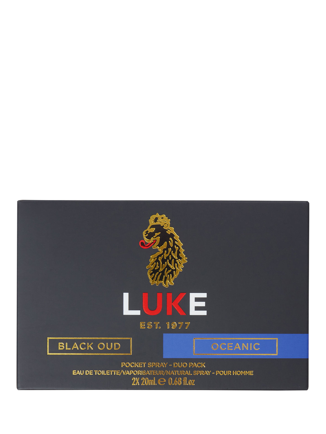 LUKE 1977 Pocket Spray Fragrance Black Oud and Oceanic Duo 2, 20ml