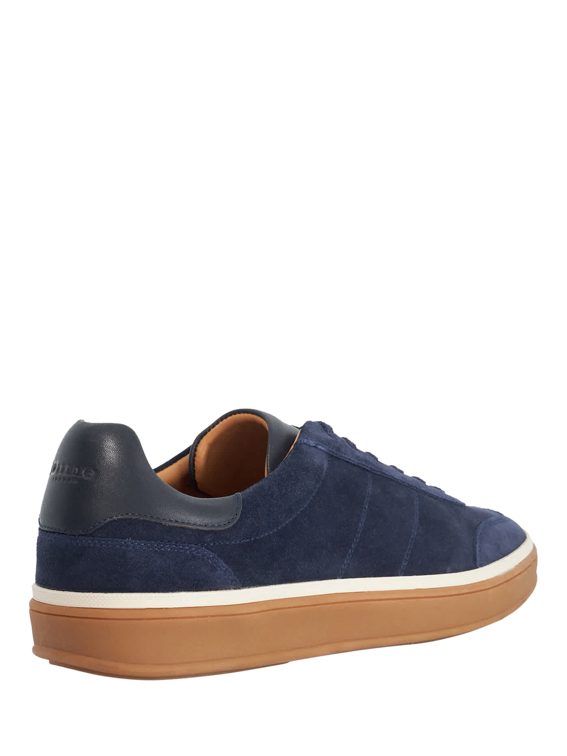 Dune London Tony Lace Up Suede Trainers, Navy