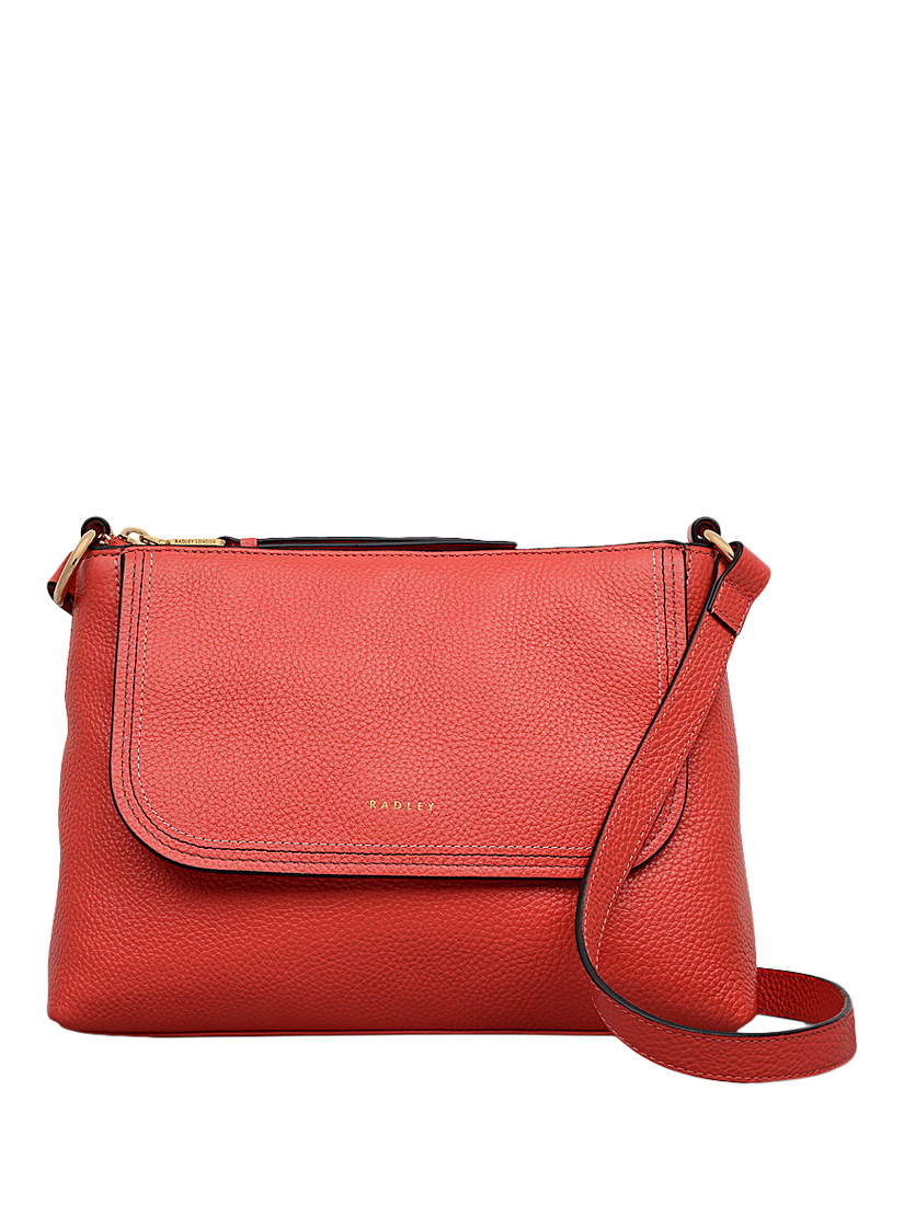 Radley Colwyn Road Leather Cross Body Bag, Luscious Red, One Size