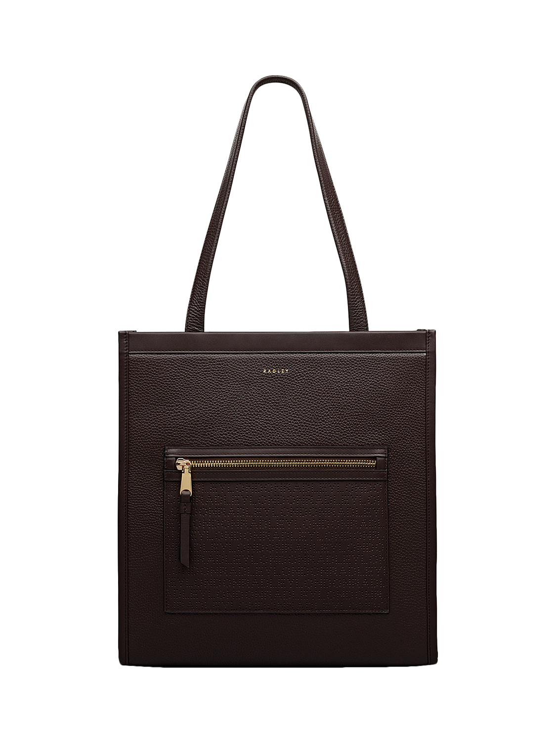 Radley Alba Place Leather Tote Bag, Dark Oak