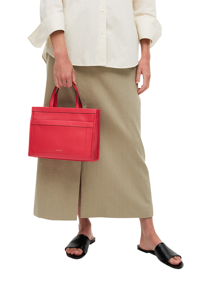 Radley Alba Place Leather Cross Body Bag, Luscious Red, One Size