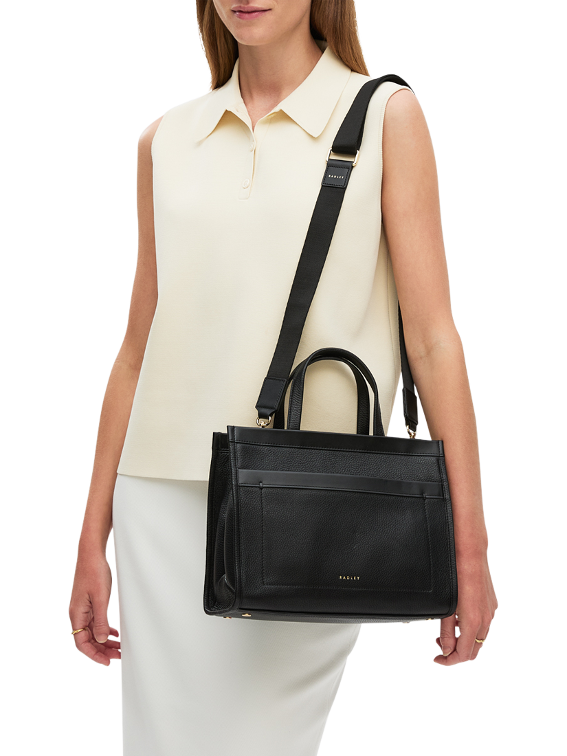 Radley Alba Place Leather Crossbody Bag, Black