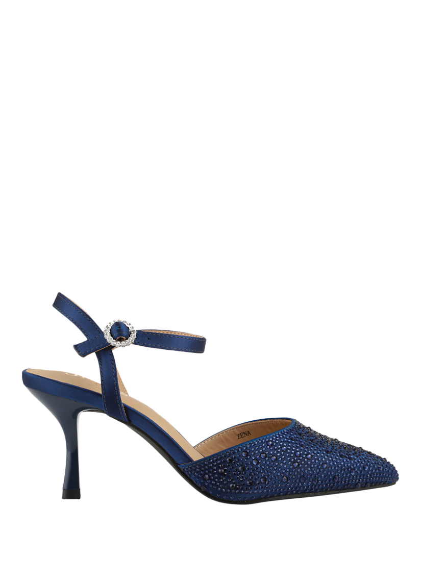 Jones Bootmaker Zena Embellished Leather Court Shoes