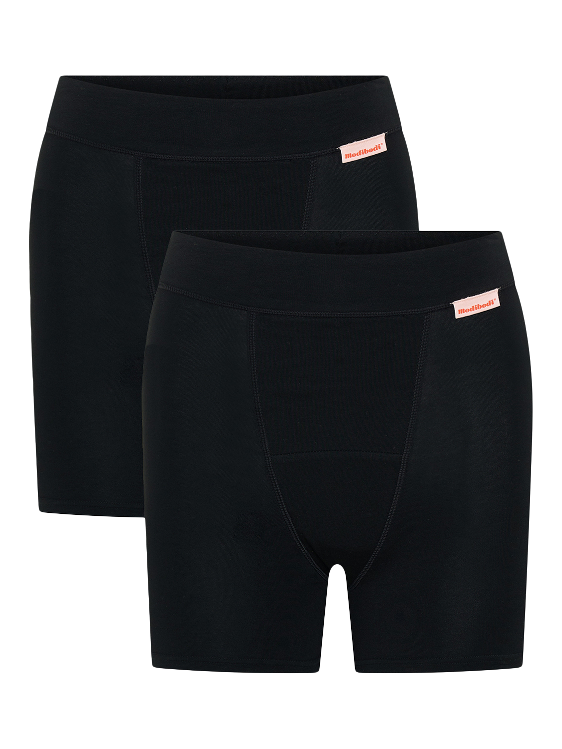 Modibodi Teen Period Sleep Shorts, Super Absorbency, Pack of 2, Black