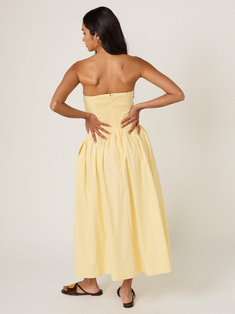 Nobody's Child Rosalie Bandeau Midi Dress, Yellow