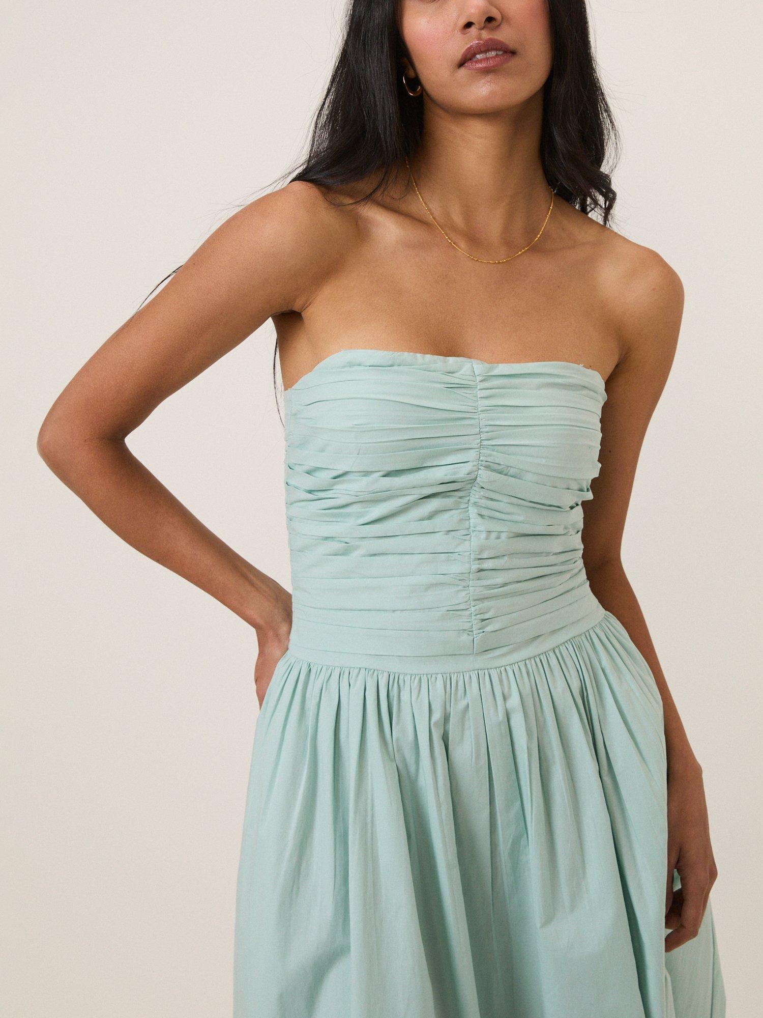 Nobody's Child Rosalie Bandeau Midi Dress, Mint Green