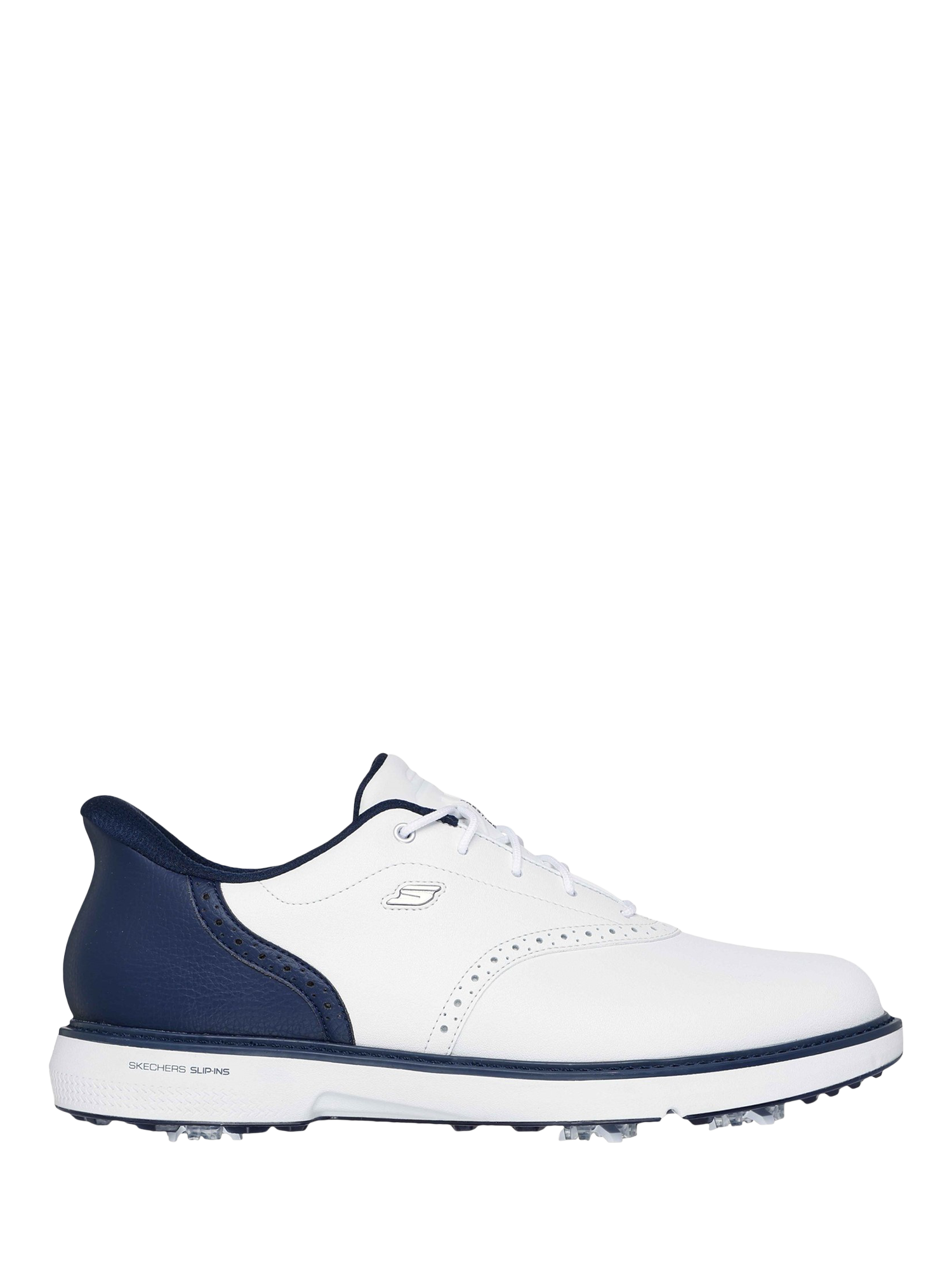 Skechers Hands Free Slip-ins: GO GOLF Prestige Trainers, White/Navy