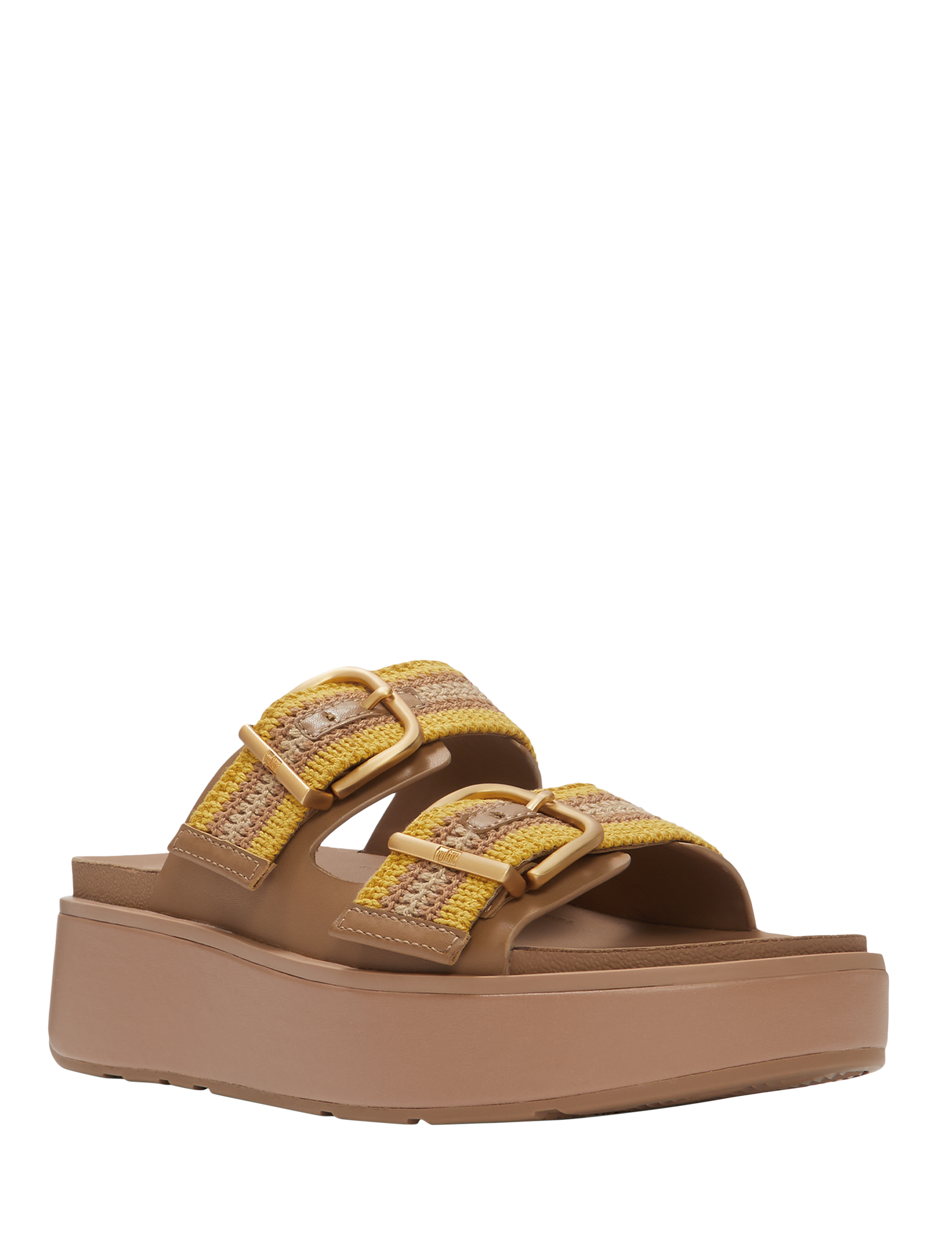 FitFlop Gen-FF Max Buckle Stripe Webbing Two Bar Slider Sandals ...