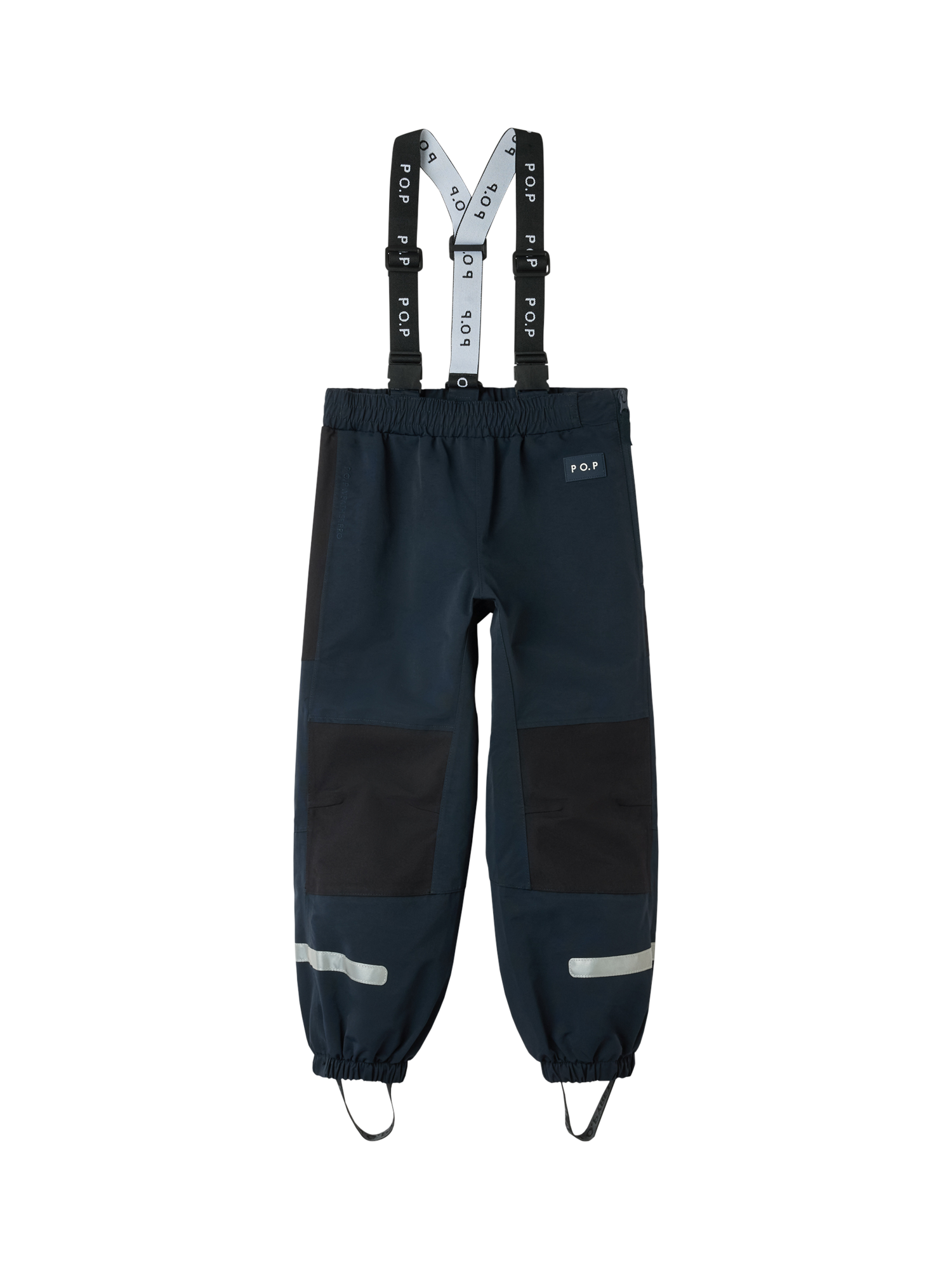 Polarn O. Pyret Kids' Stormy Wind & Waterproof Shell Trousers, Blue