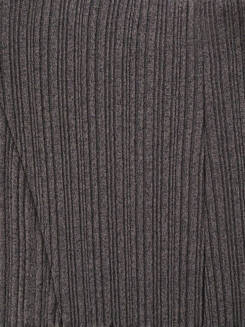 Mango Topaz Bell Sleeve Knitted Dress, Medium Brown