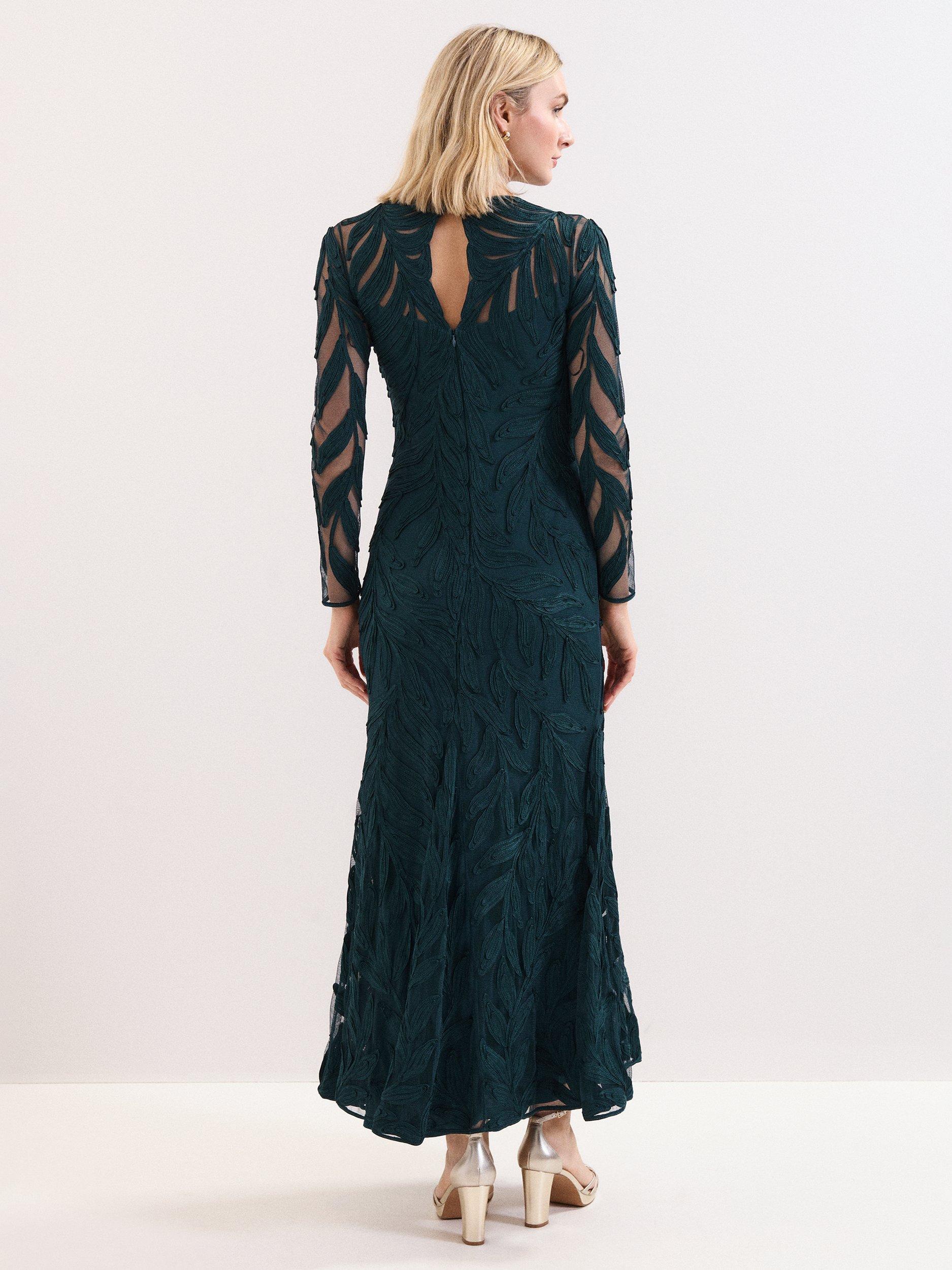 Phase Eight Harleigh Maxi Dress, Dark Green