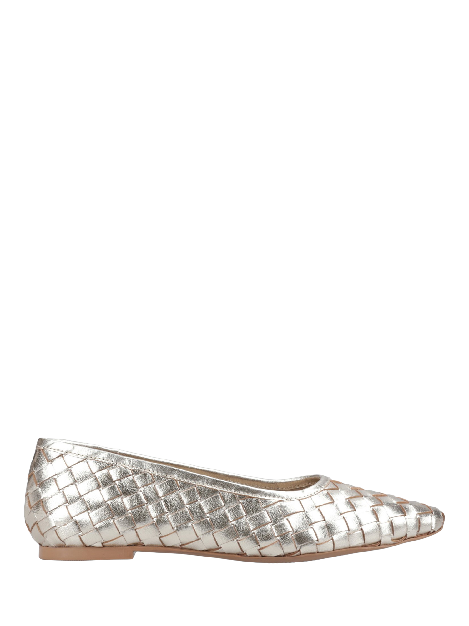 Hush Puppies Darla Woven Leather Ballerina Pumps