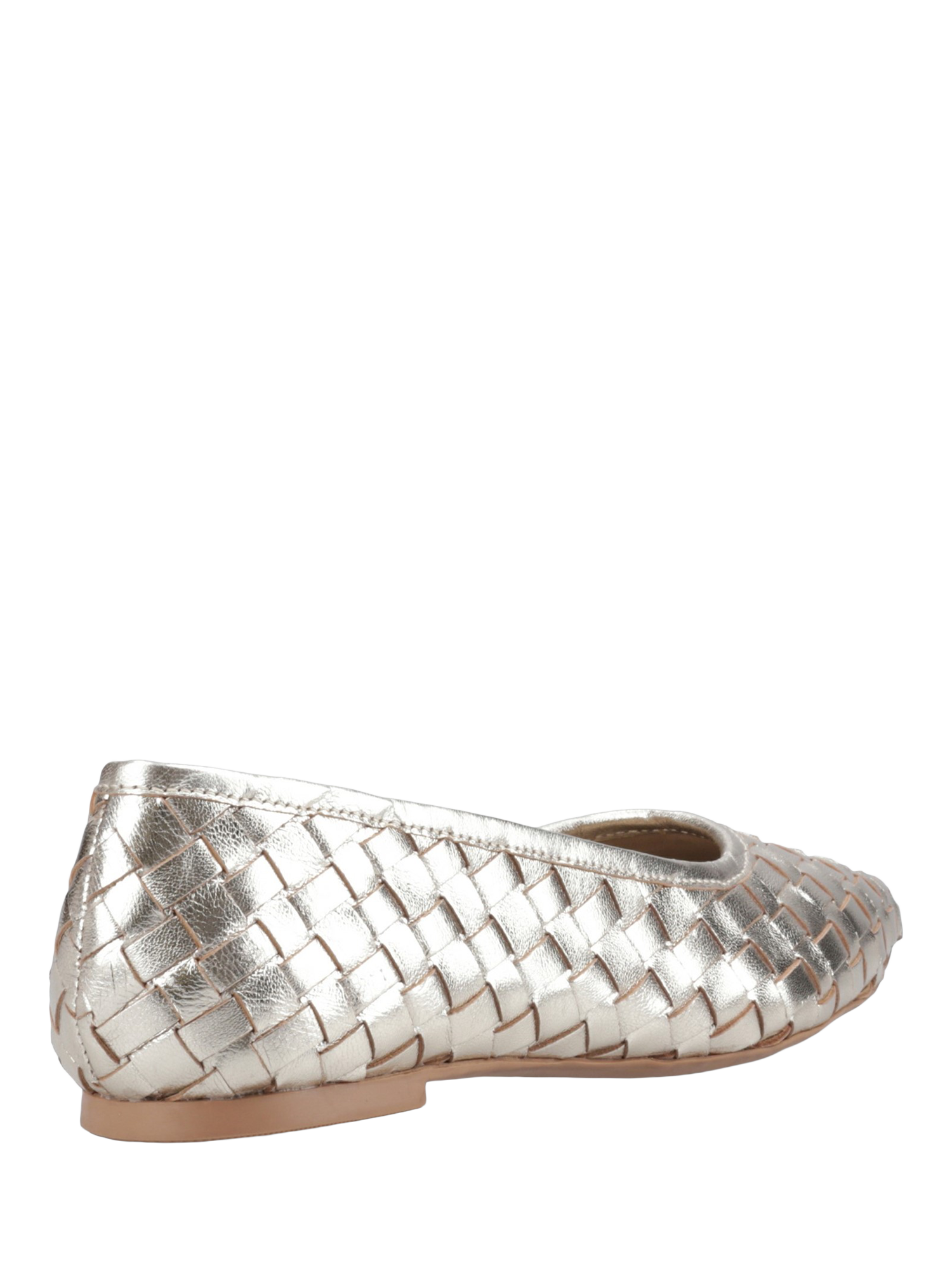 Hush Puppies Darla Woven Leather Ballerina Pumps