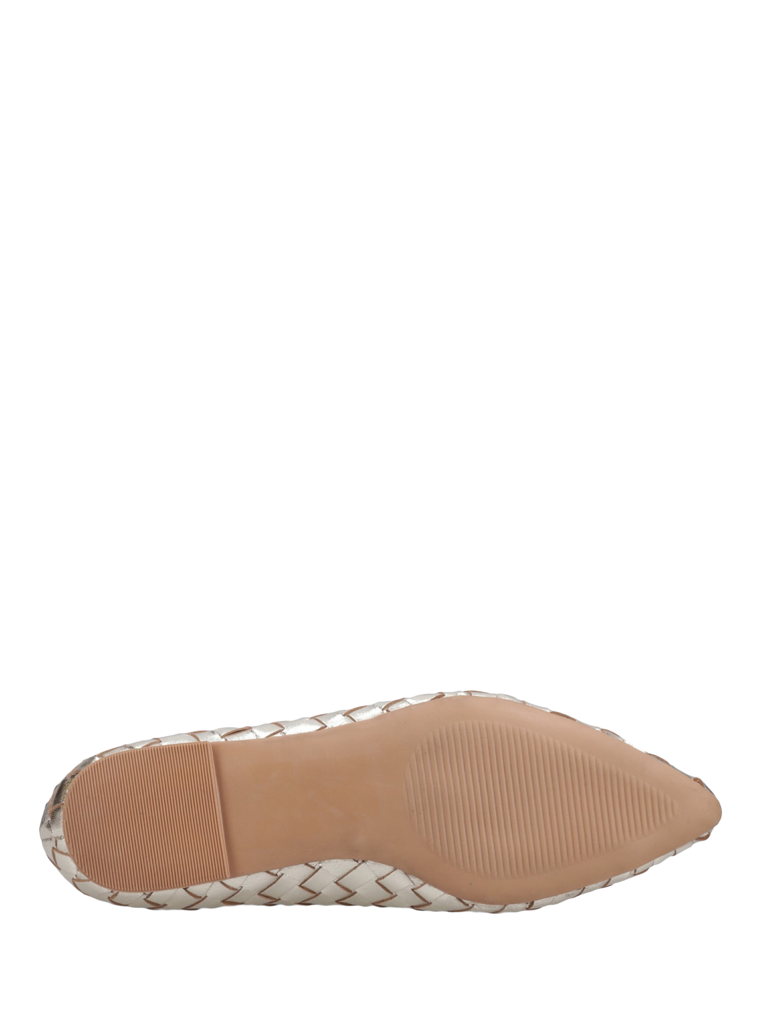 Hush Puppies Darla Woven Leather Ballerina Pumps